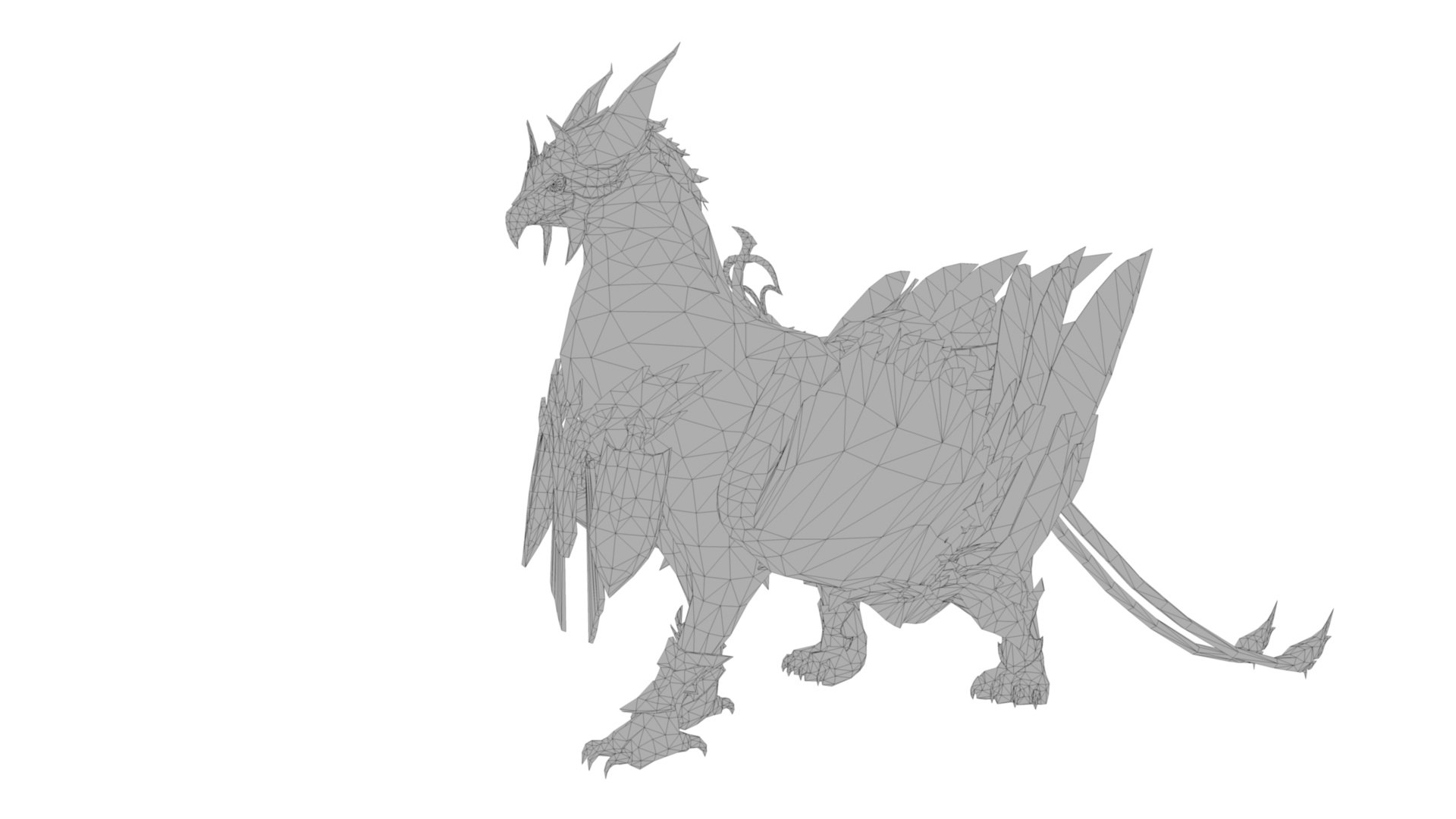 Griffin Low-poly 3D Model 3D Model - TurboSquid 2152961