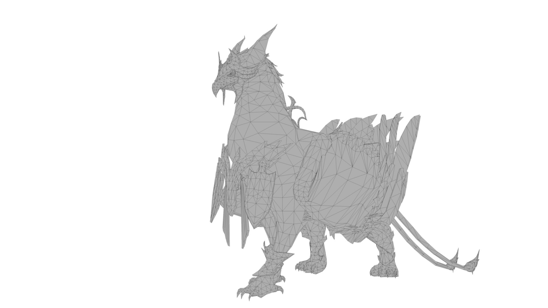 Griffin Low-poly 3D Model 3D Model - TurboSquid 2152961