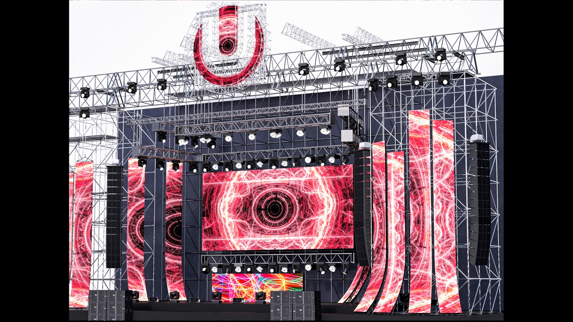 3D EDM Concert Stage - TurboSquid 1875304