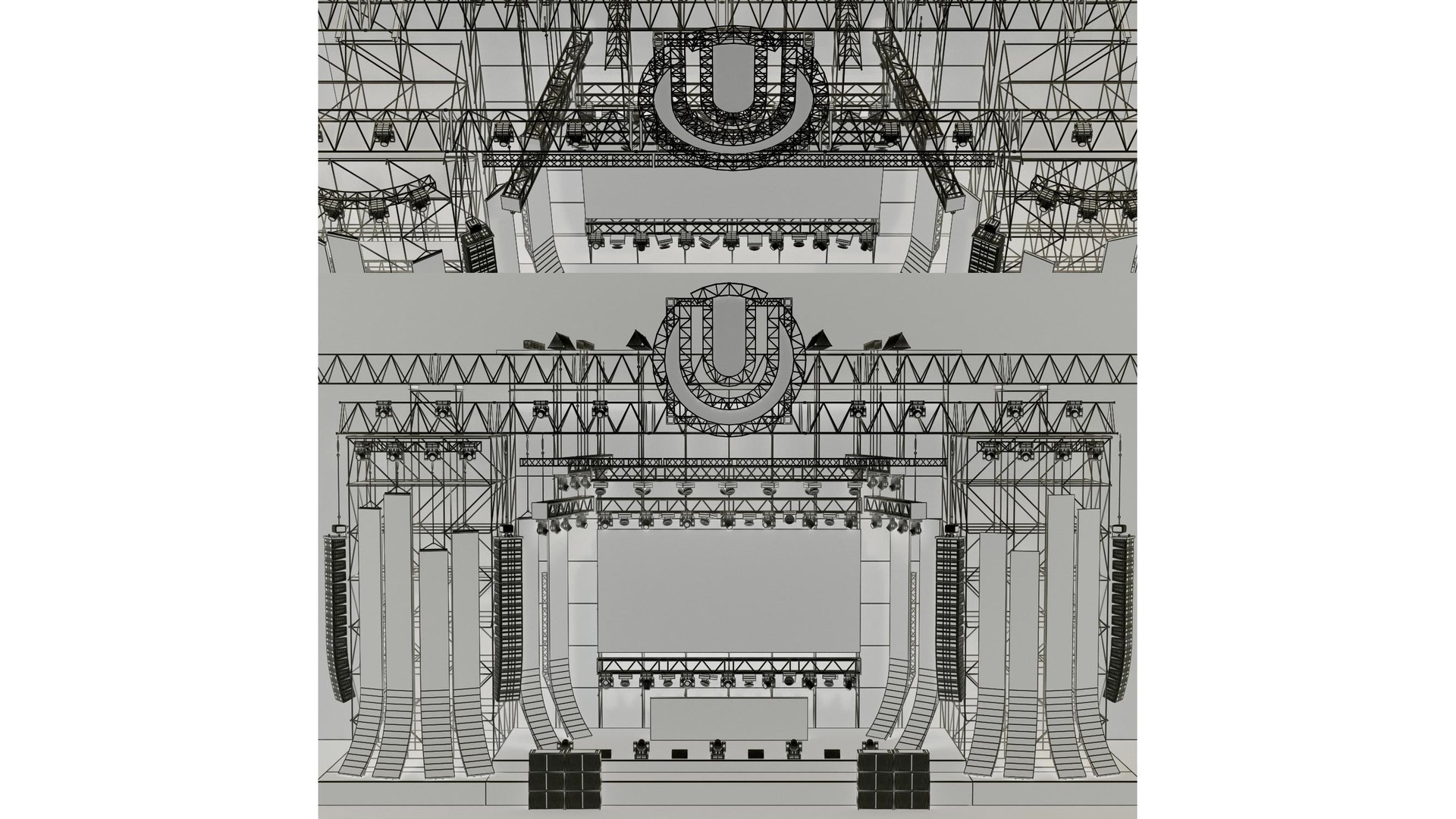 3D EDM Concert Stage - TurboSquid 1875304