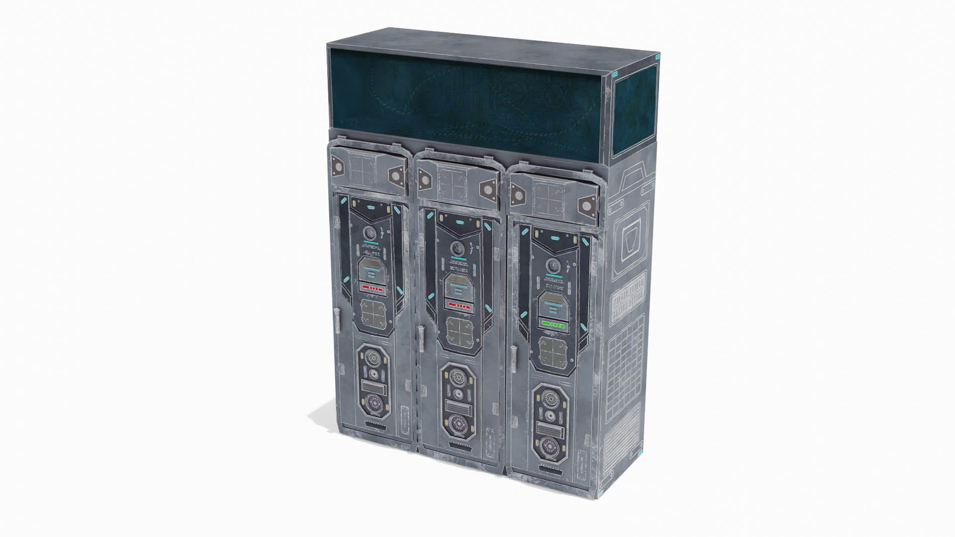 3D Sci-Fi Computer 6 In 1 Game ready Low-poly 3D model - TurboSquid 2099170