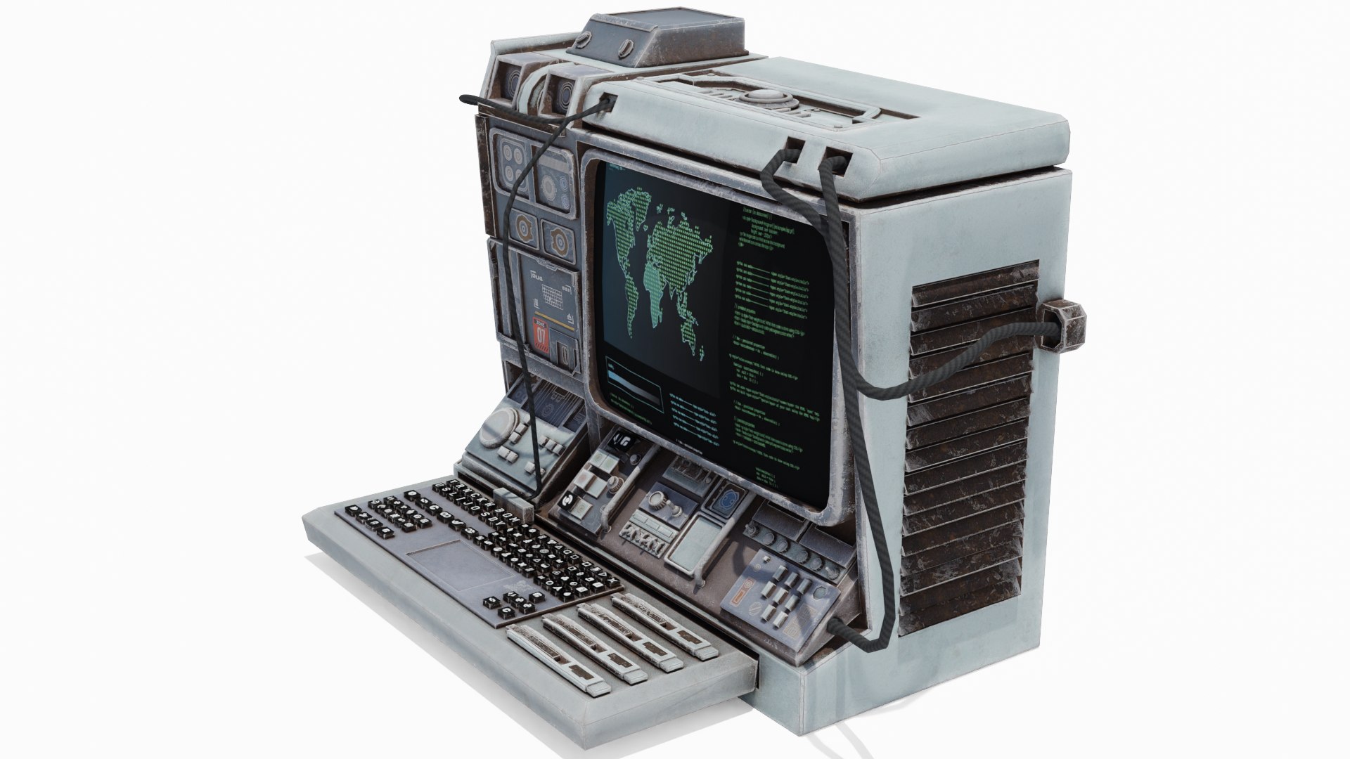 3D Sci-Fi Computer 6 In 1 Game ready Low-poly 3D model - TurboSquid 2099170