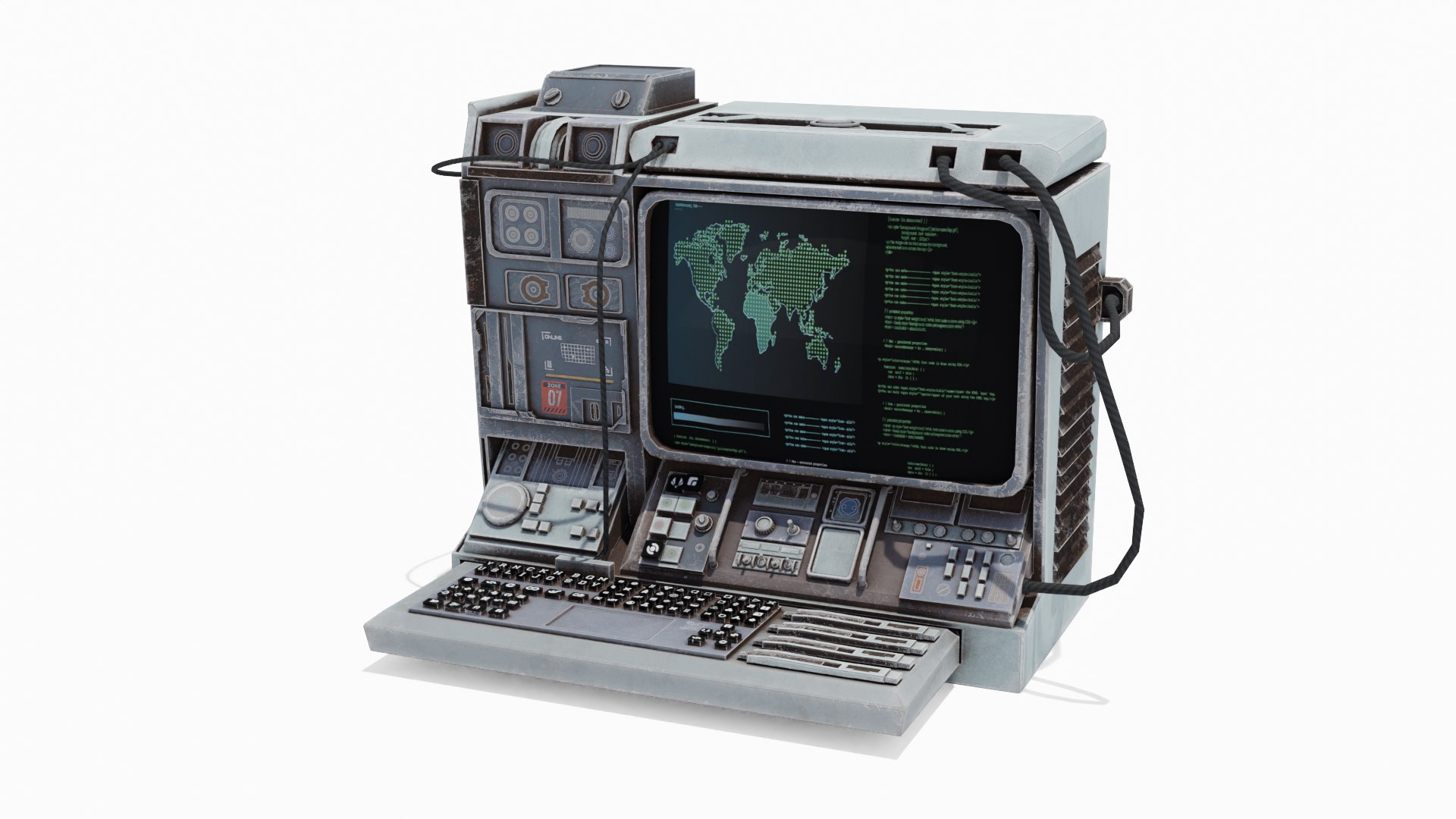 3D Sci-Fi Computer 6 In 1 Game ready Low-poly 3D model - TurboSquid 2099170