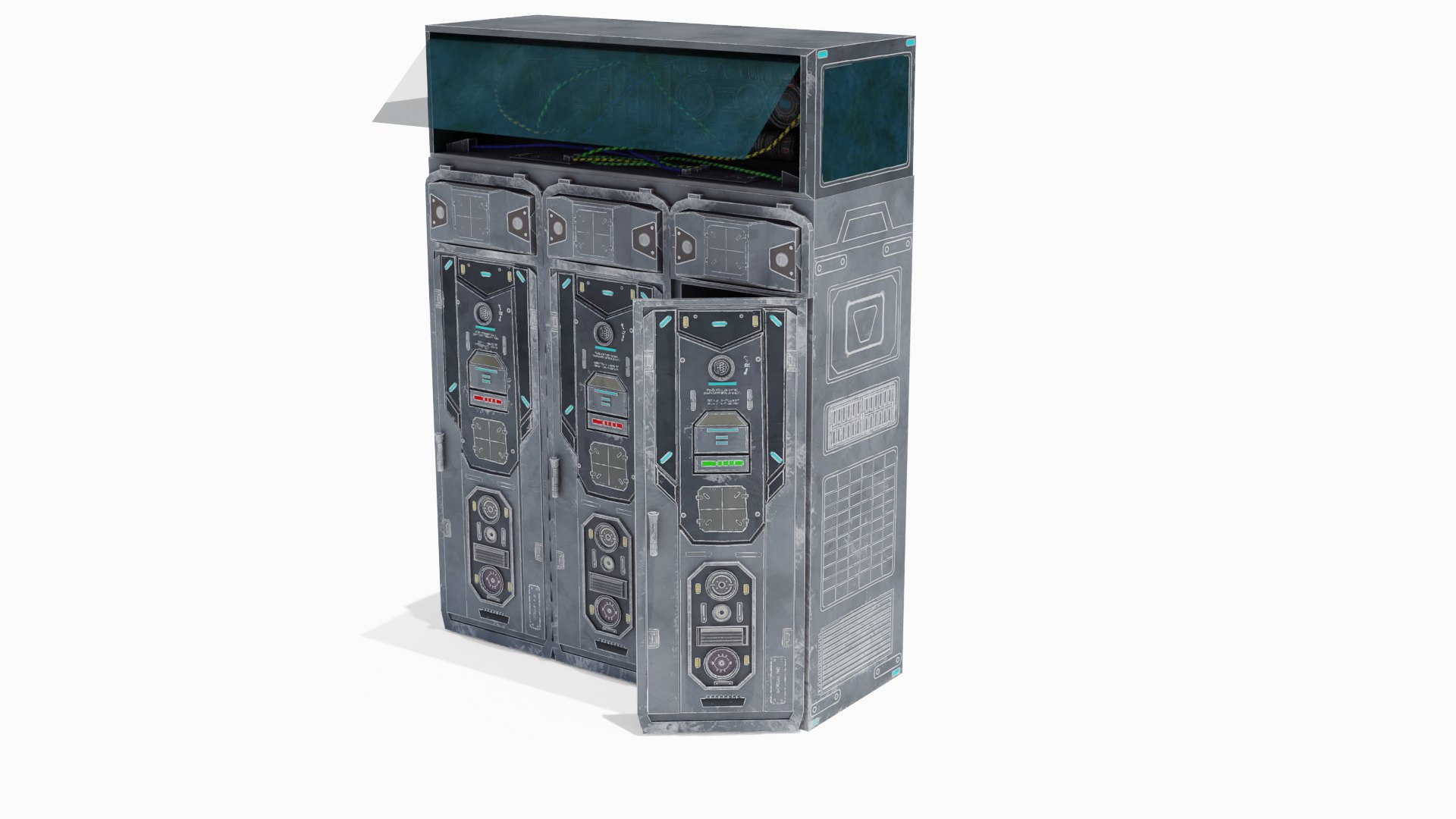 3D Sci-Fi Computer 6 In 1 Game ready Low-poly 3D model - TurboSquid 2099170