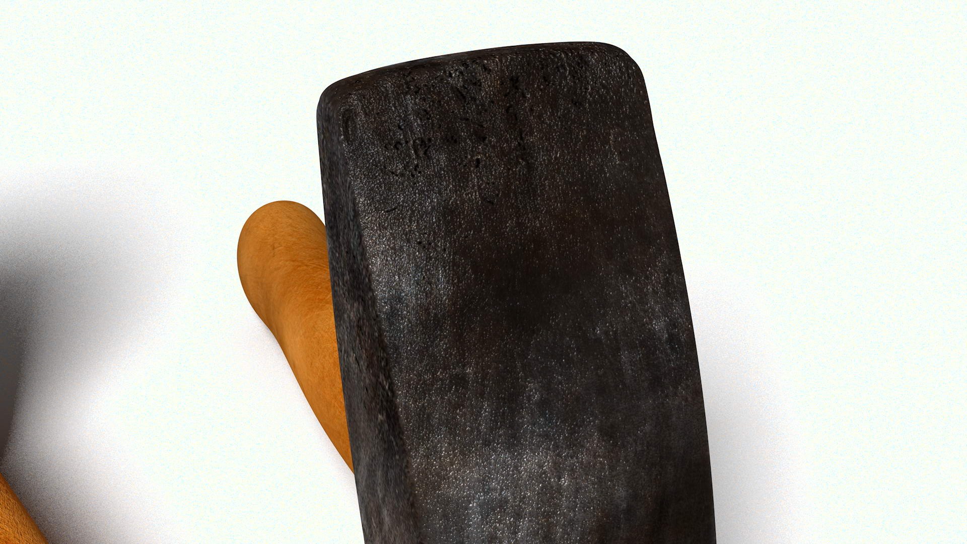 3d Worn Scratched Hammer