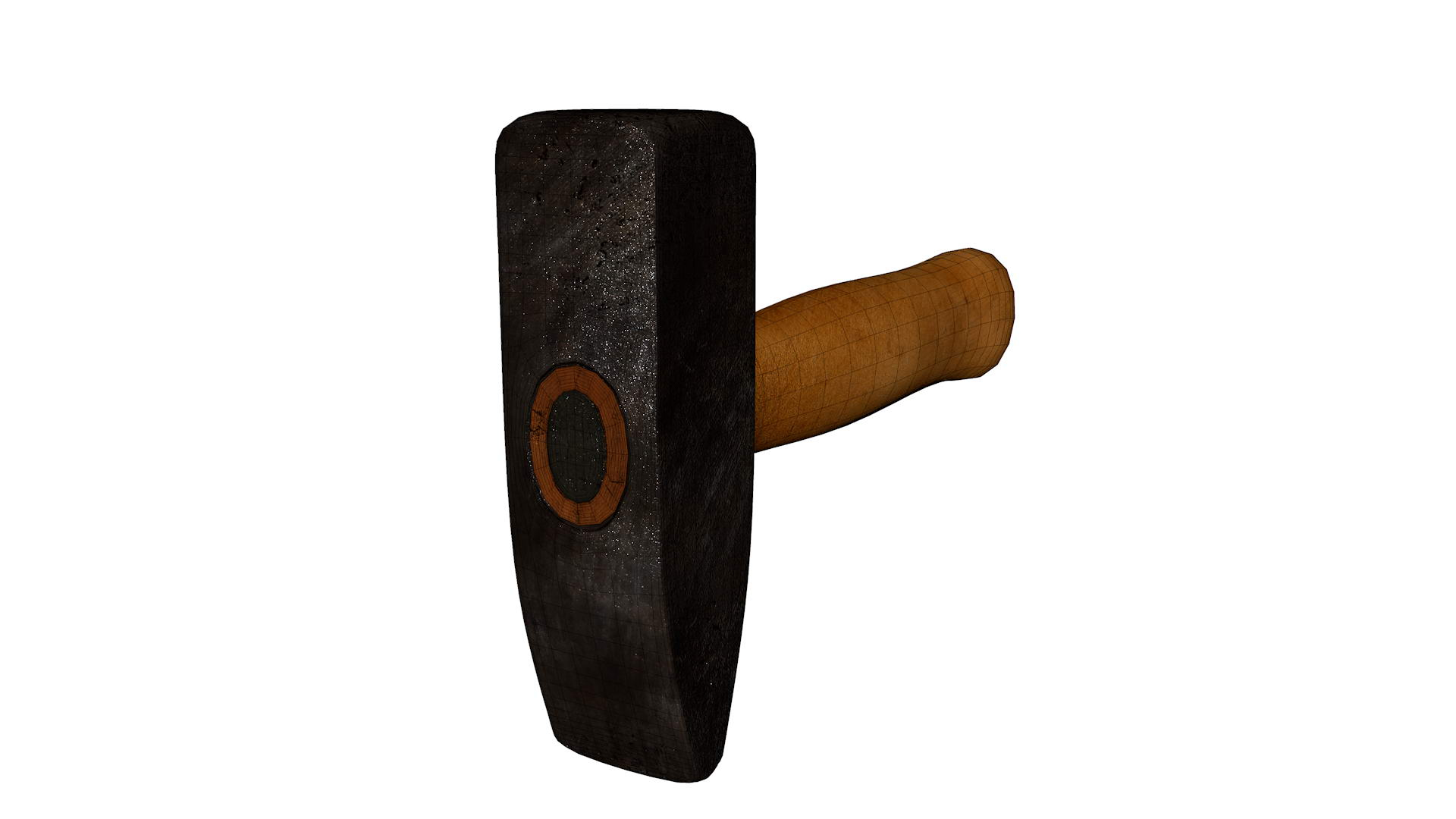 3d Worn Scratched Hammer
