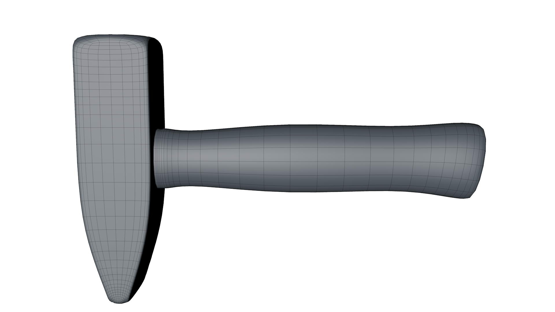3d Worn Scratched Hammer