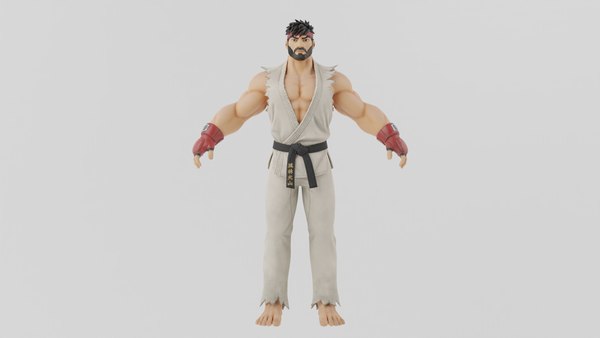 Ryu Lowpoly rigged 3D model - TurboSquid 2034129