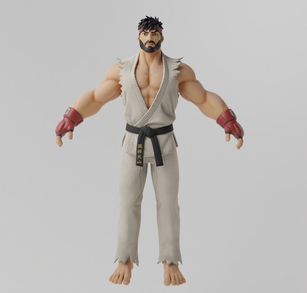 Ryu Lowpoly rigged 3D model - TurboSquid 2034129