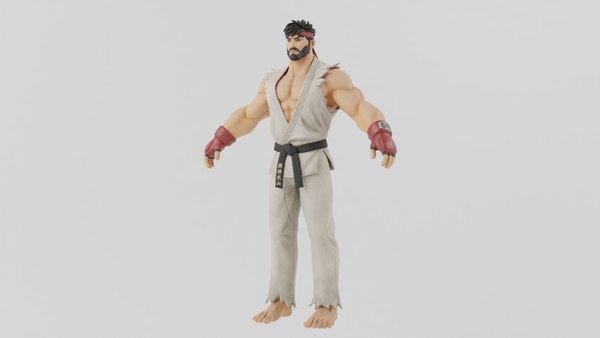 Ryu Lowpoly rigged 3D model - TurboSquid 2034129