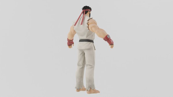 Ryu Lowpoly rigged 3D model - TurboSquid 2034129