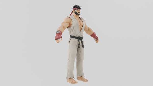 Ryu Lowpoly rigged 3D model - TurboSquid 2034129