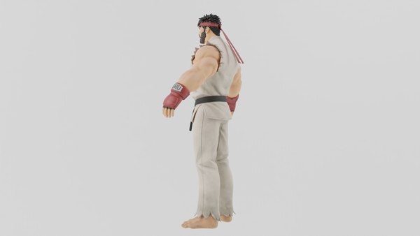 Ryu Lowpoly rigged 3D model - TurboSquid 2034129