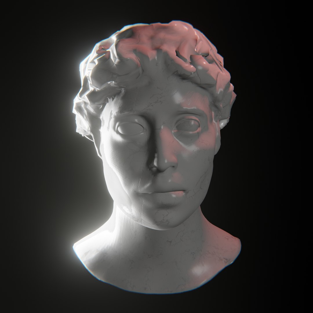 3D Model Ancient Roman Bust Statue - TurboSquid 1990190
