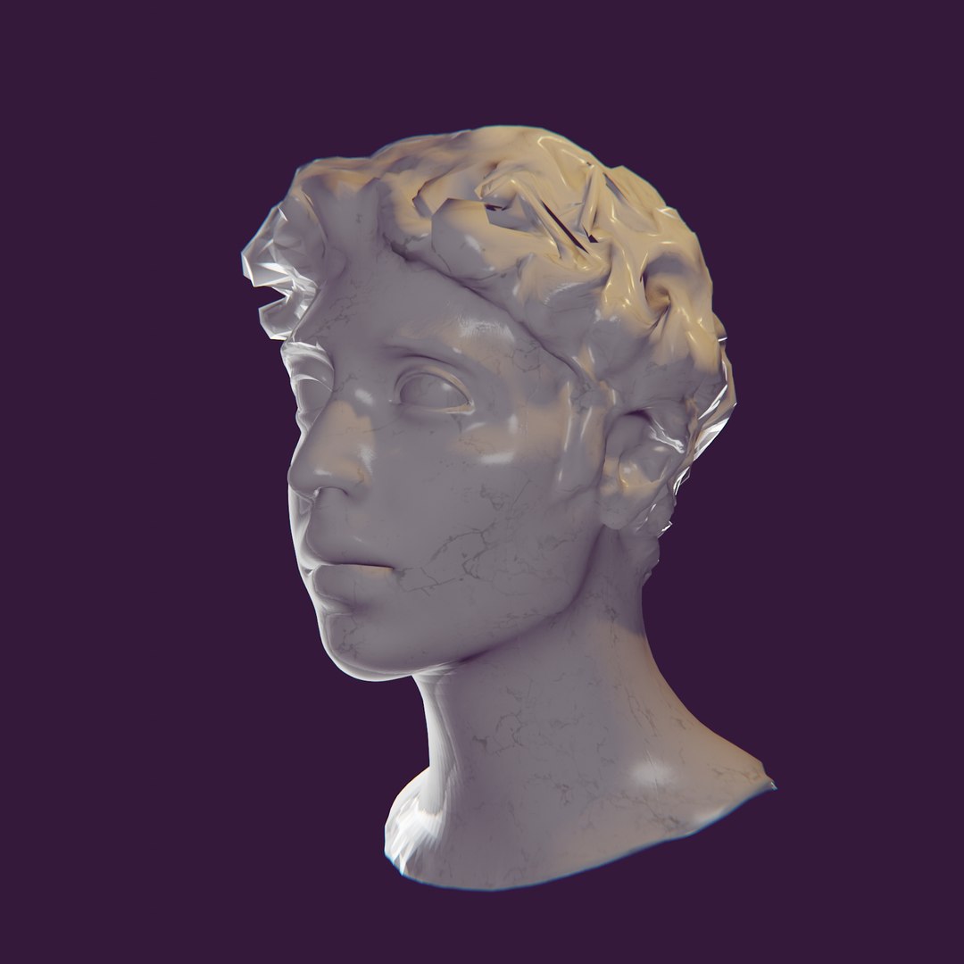 3D Model Ancient Roman Bust Statue - TurboSquid 1990190