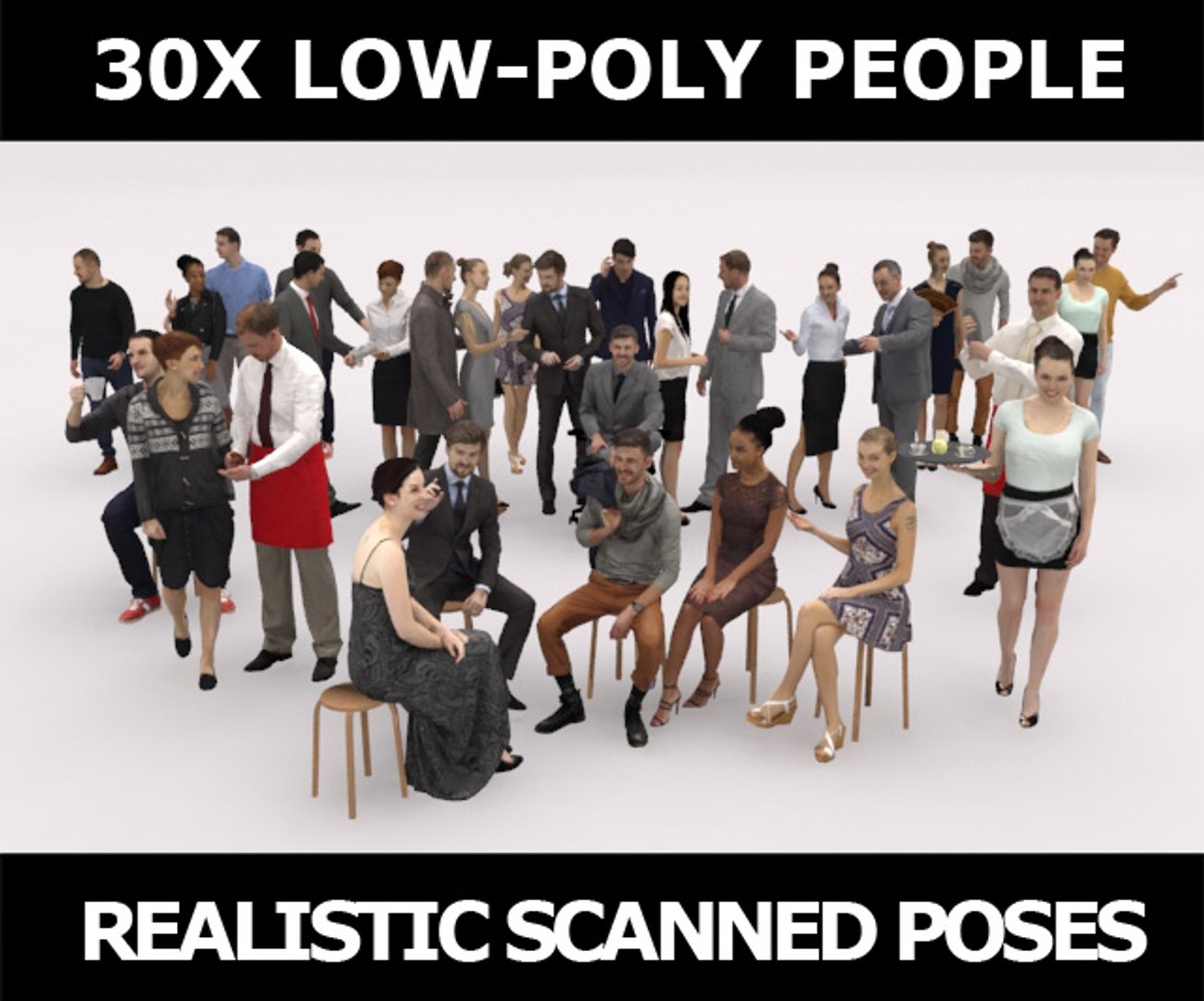 3D Scanned People Casual - TurboSquid 1559183