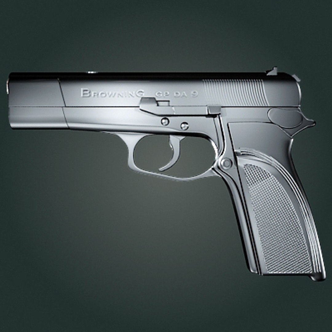 3d Model Browning Revolver