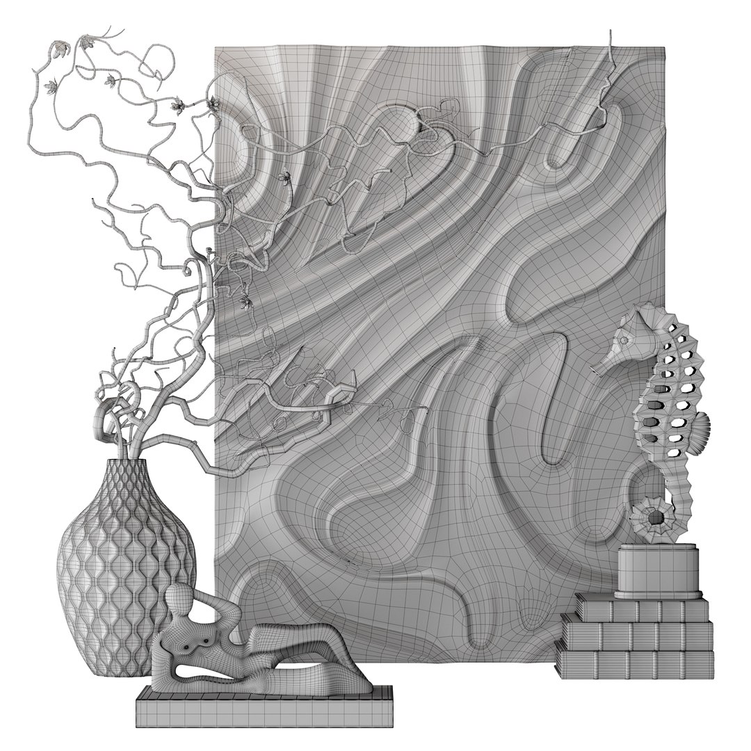 Decor Set 254 3D Model - TurboSquid 2424497