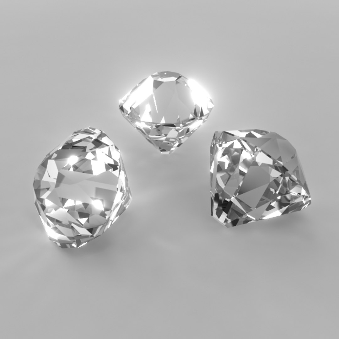 Old European Cut Diamond 3d 3ds