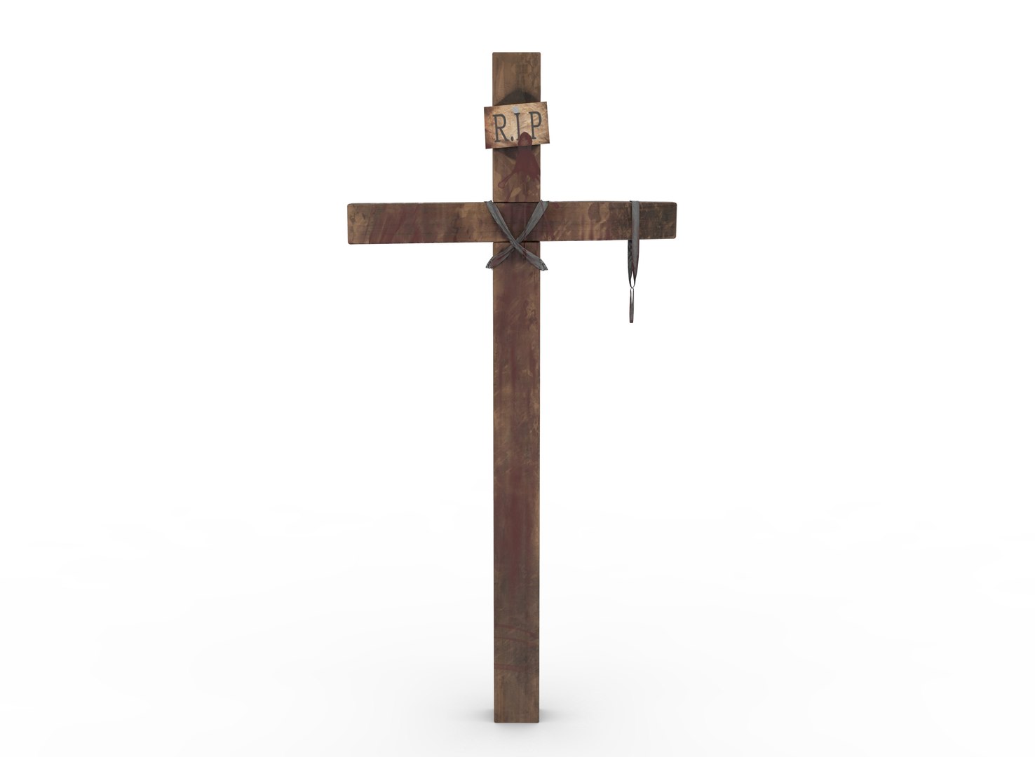 3D Model Wooden Grave Cross Pack - TurboSquid 1782135