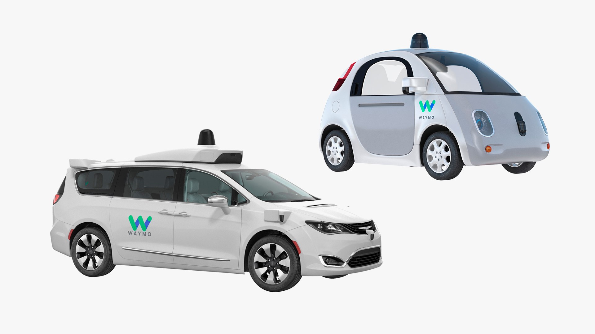 Waymo Self Driving Cars Collection 3D Model - TurboSquid 2128326