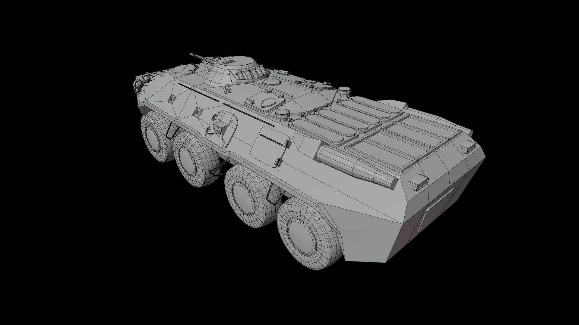 BTR-80 Military 8x8 Armer Truck Low-poly 3D Model Model - TurboSquid ...