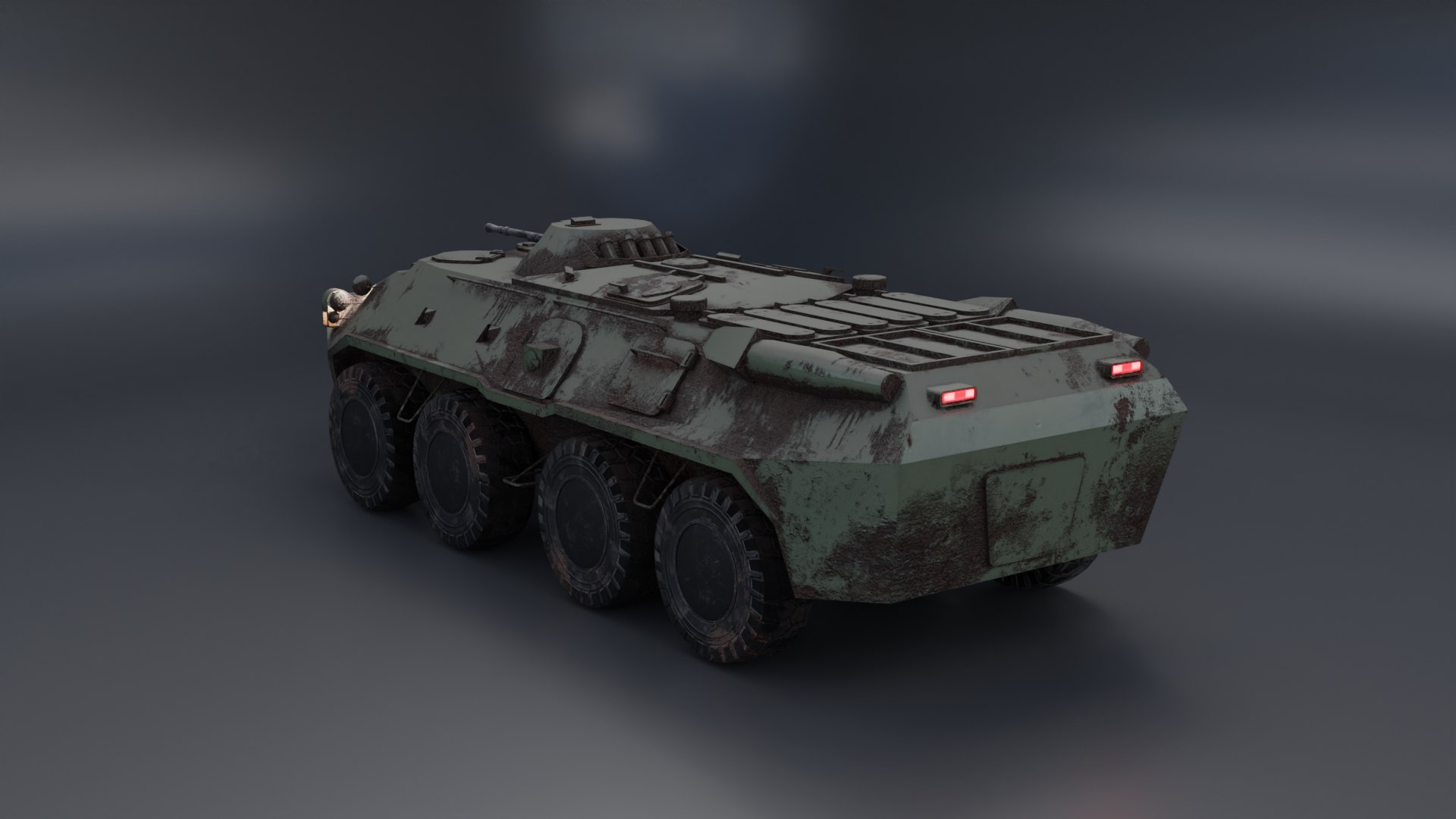 BTR-80 Military 8x8 Armer Truck Low-poly 3D Model Model - TurboSquid ...