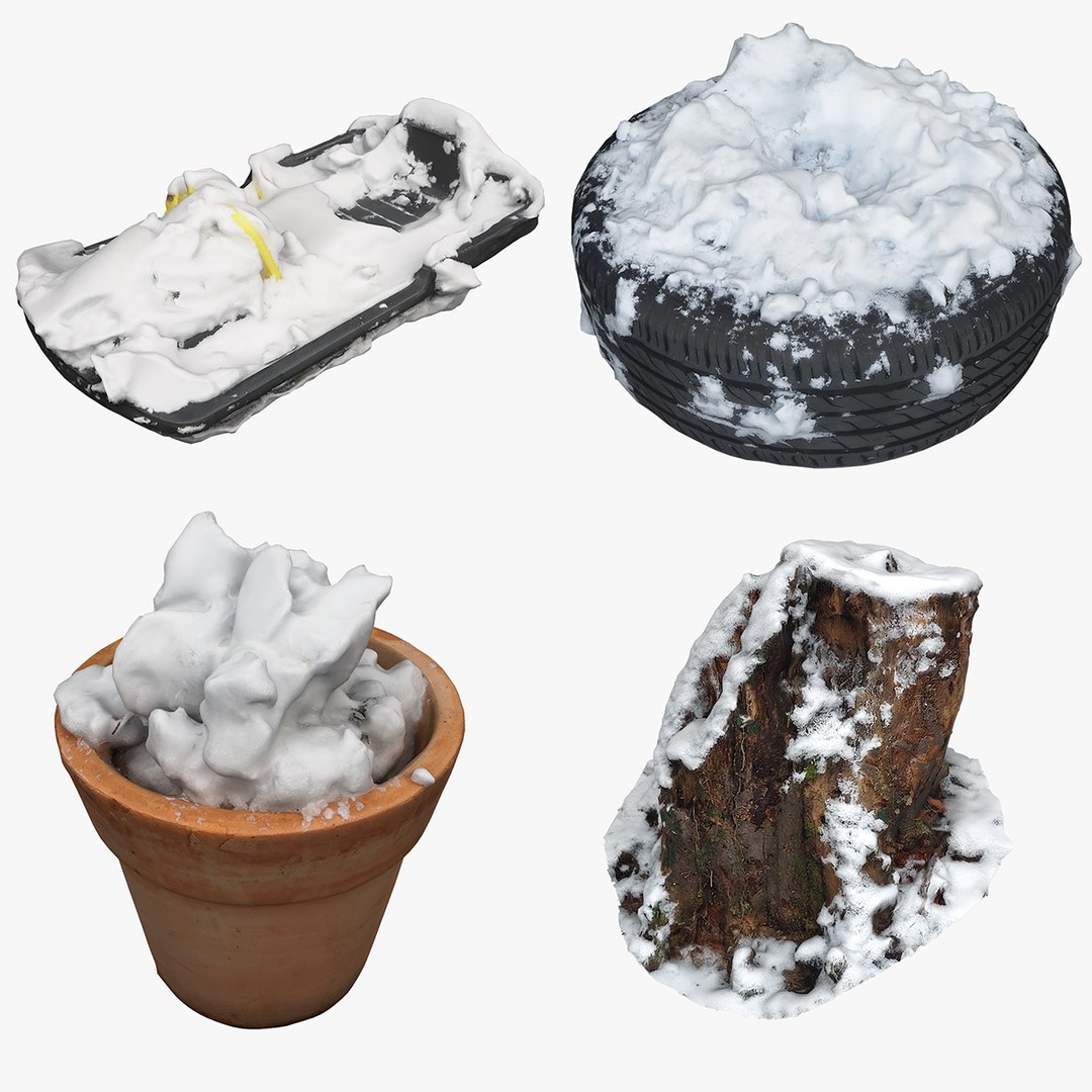 Snow Element Collection 04 3D - TurboSquid 2162852