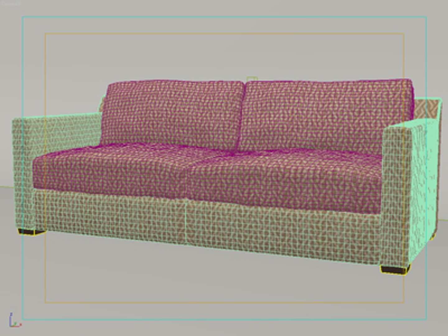 3d Contemporary Designer Couch Model