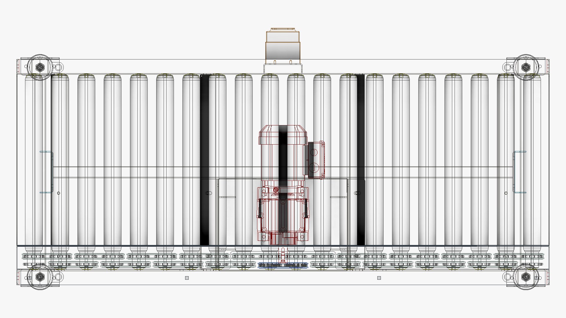 Chain driven roller conveyor 01 3D model - TurboSquid 2138871