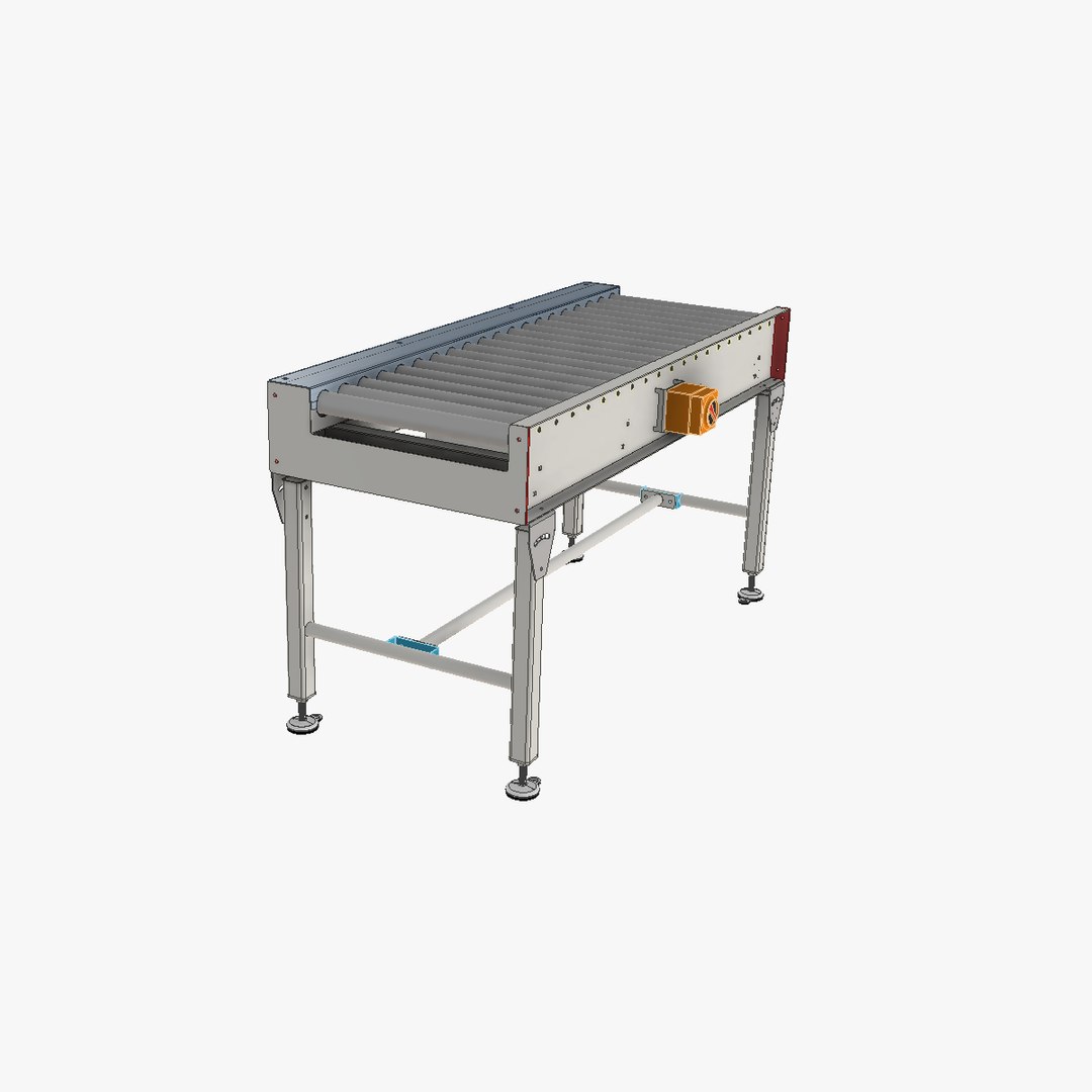 Chain driven roller conveyor 01 3D model - TurboSquid 2138871