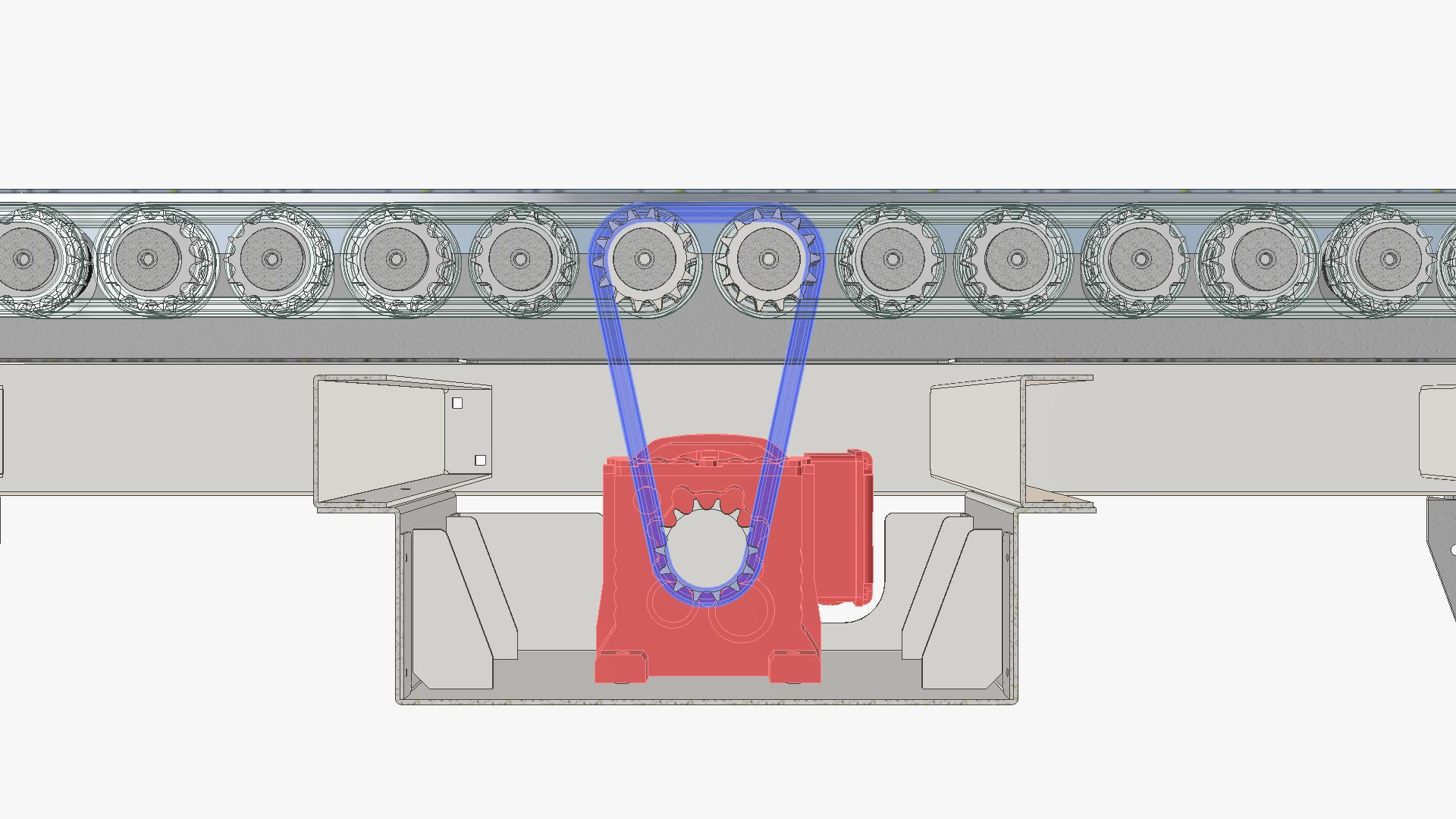 Chain driven roller conveyor 01 3D model - TurboSquid 2138871