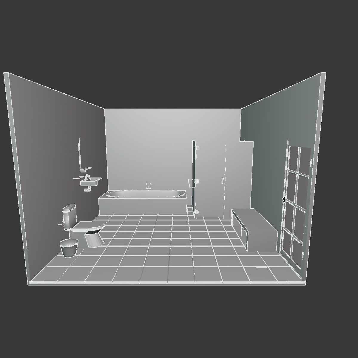 3D model bath room - TurboSquid 1463964
