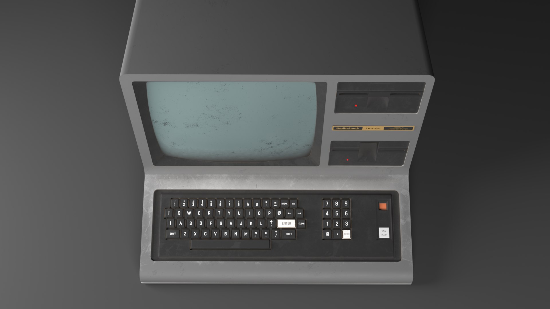 3D TRS-80 Computer Game Ready - TurboSquid 2188685