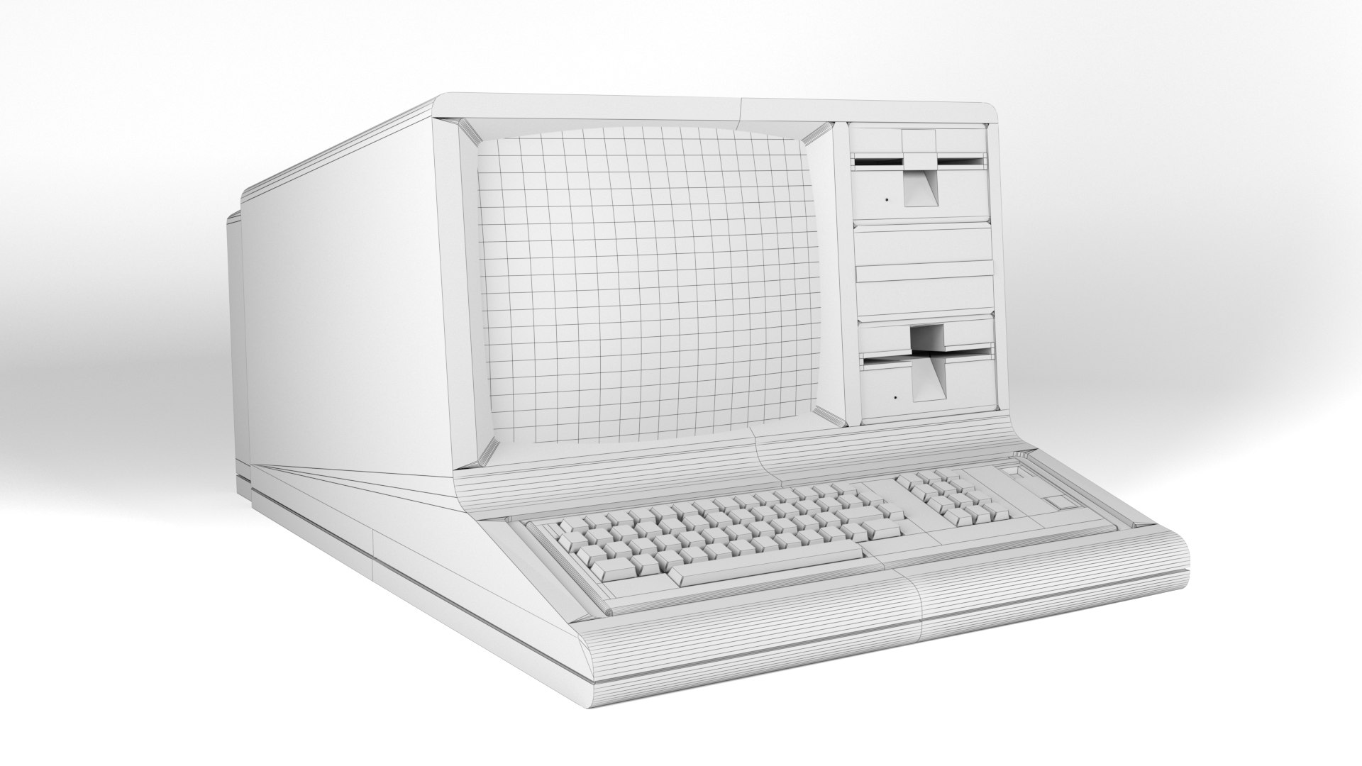 3D TRS-80 Computer Game Ready - TurboSquid 2188685