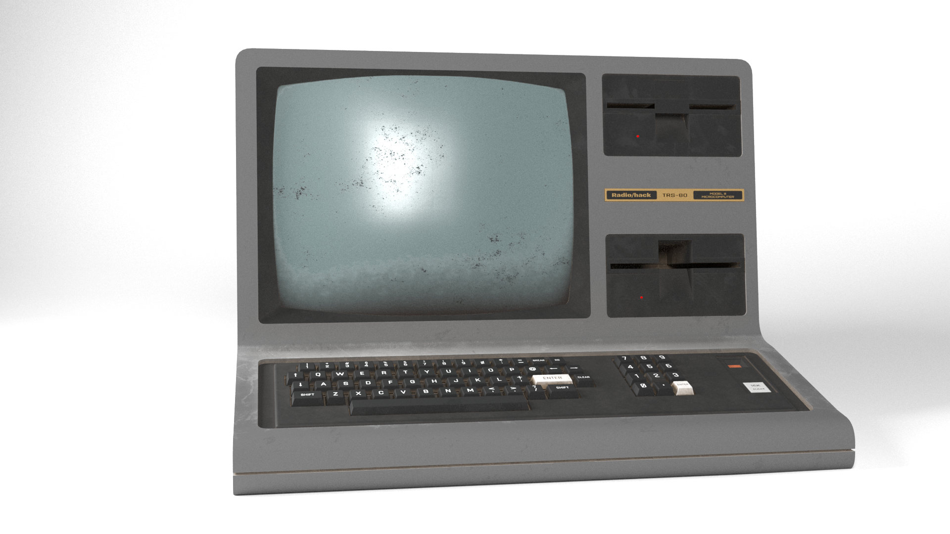 3D TRS-80 Computer Game Ready - TurboSquid 2188685