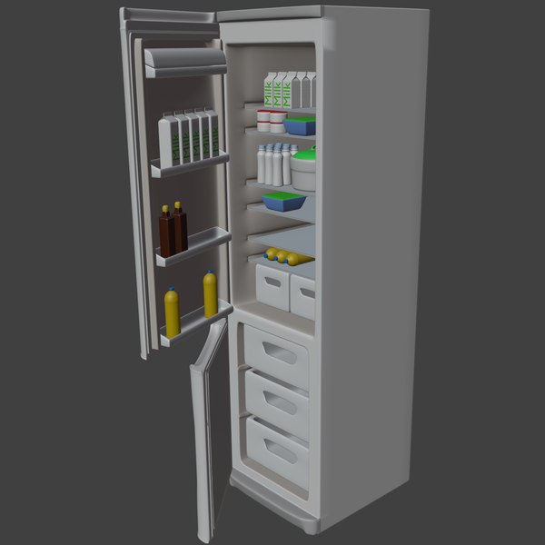 3D model refrigerator - TurboSquid 1563023