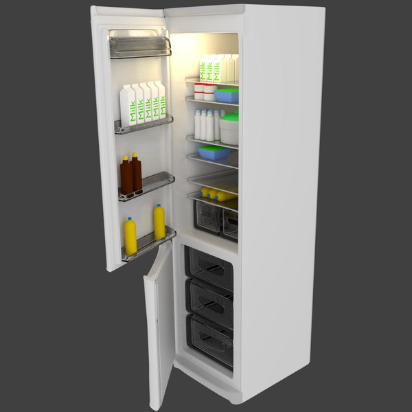 3D model refrigerator - TurboSquid 1563023