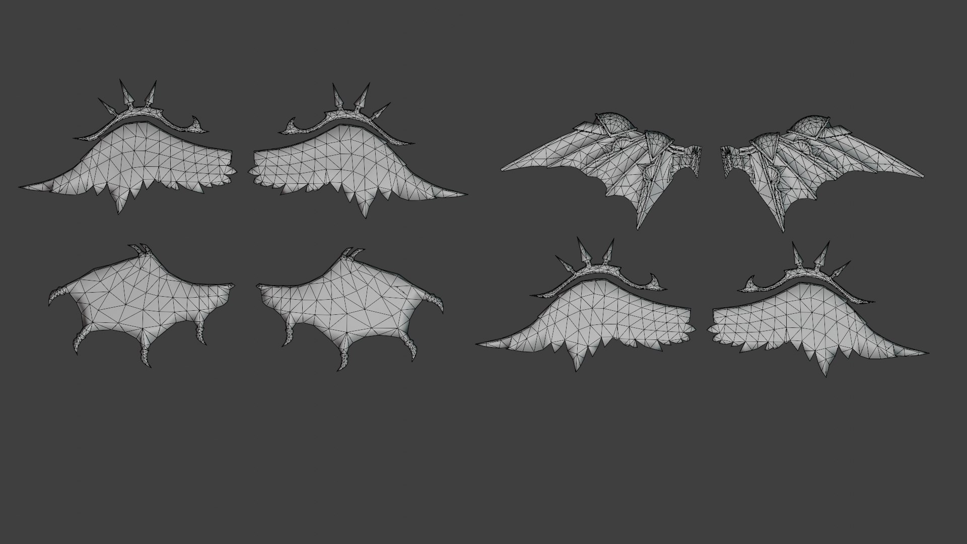 3D 4 Wings Pack For Games - TurboSquid 1960530