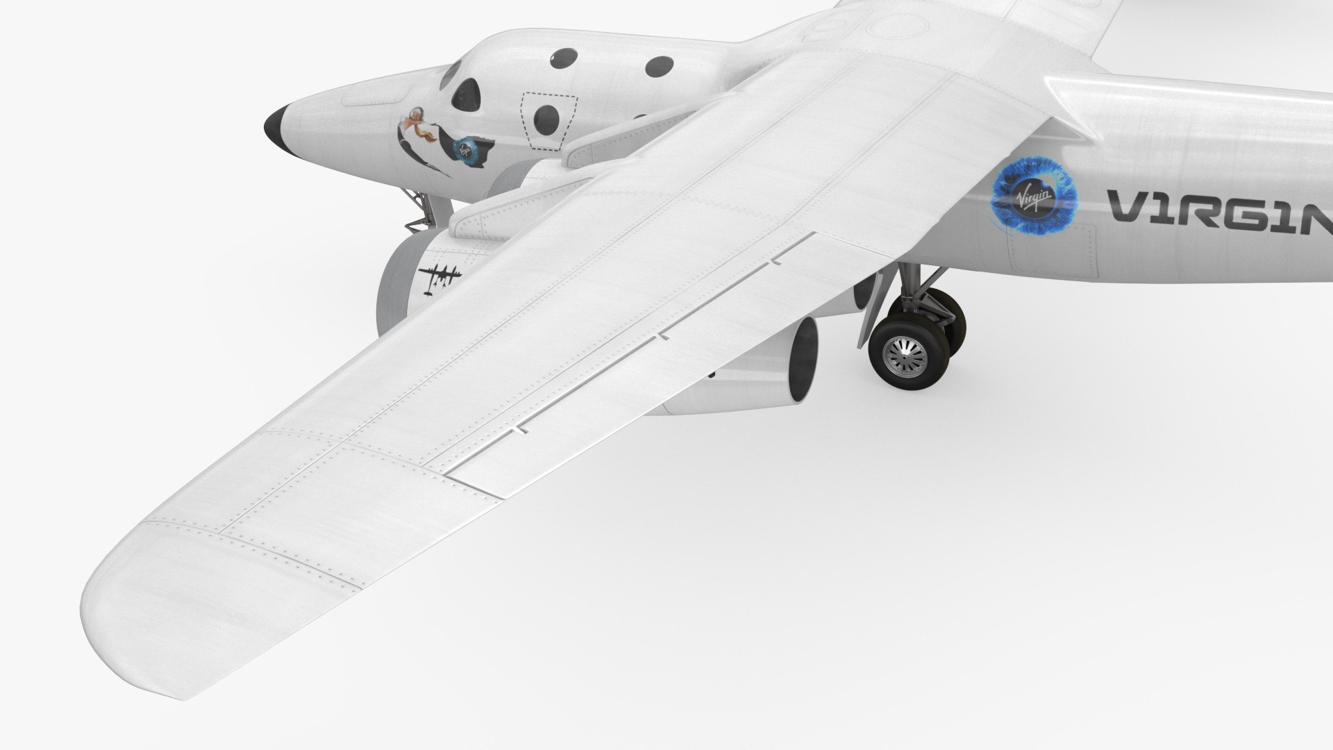 Virgin Galactic Mothership Eve 3D Model - TurboSquid 2387242