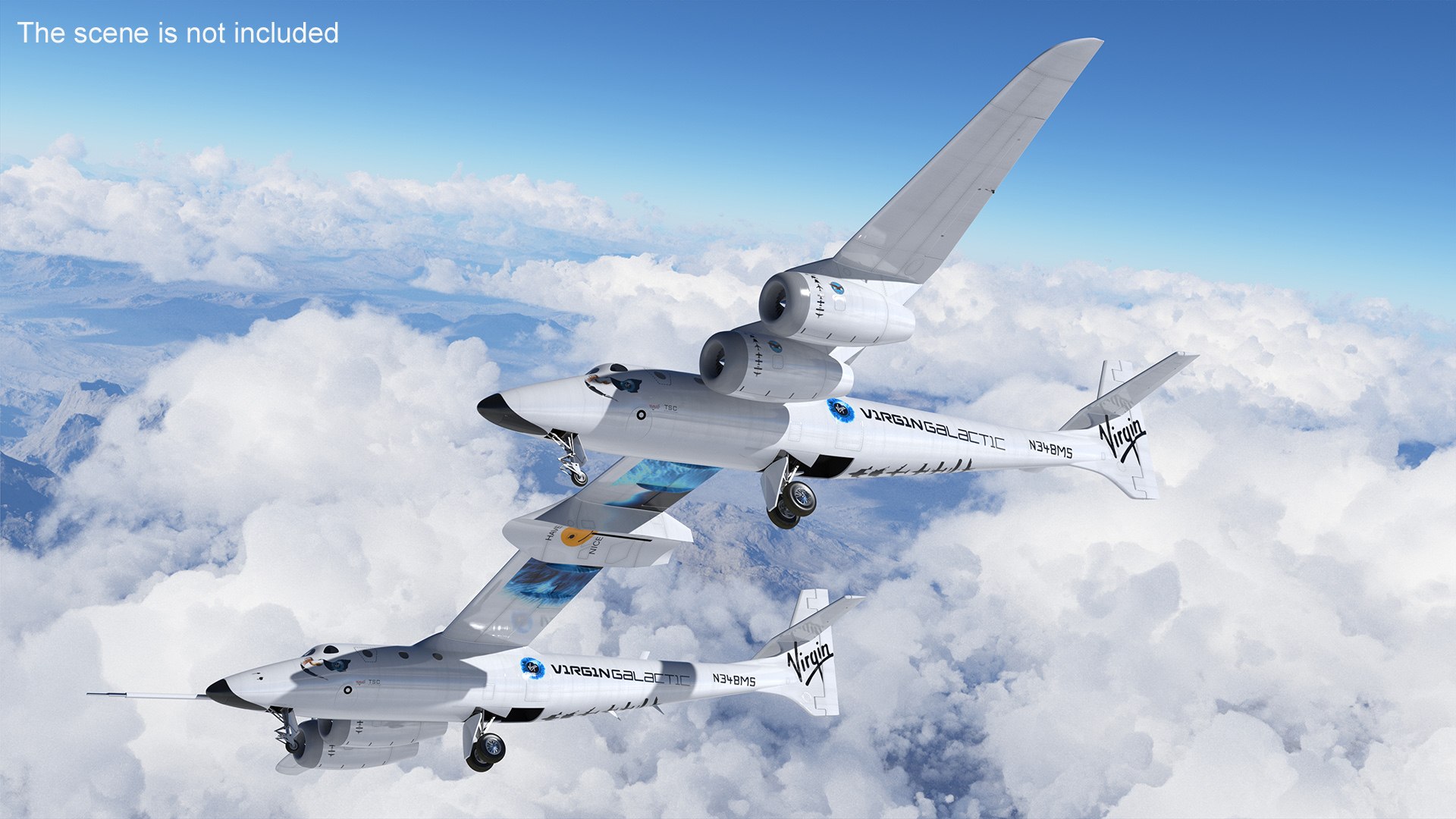 Virgin Galactic Mothership Eve 3D Model - TurboSquid 2387242