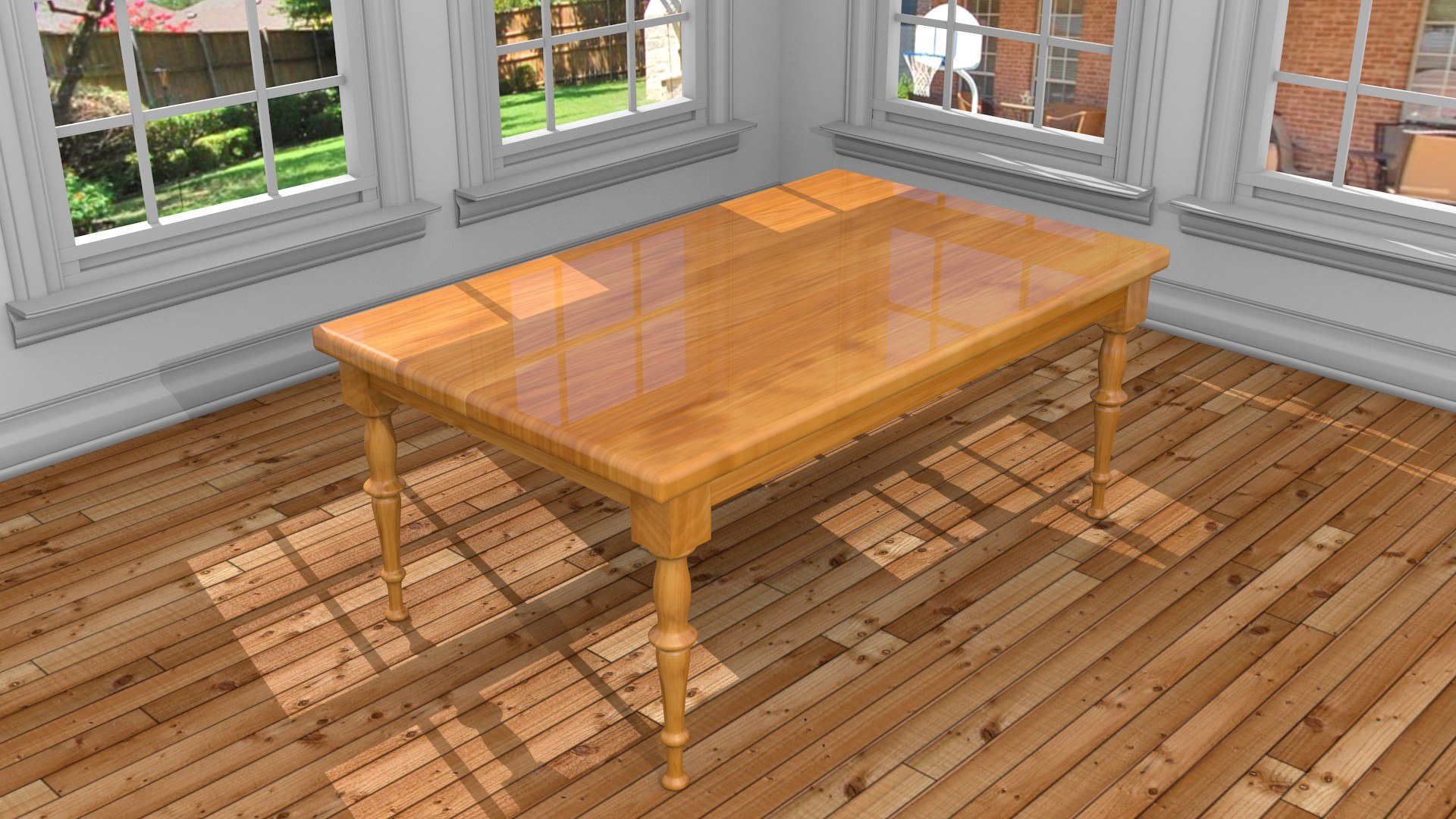 Kitchen Table 3d Model