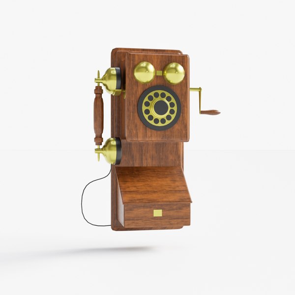 Wooden Antique Phone 3D model - TurboSquid 1996247