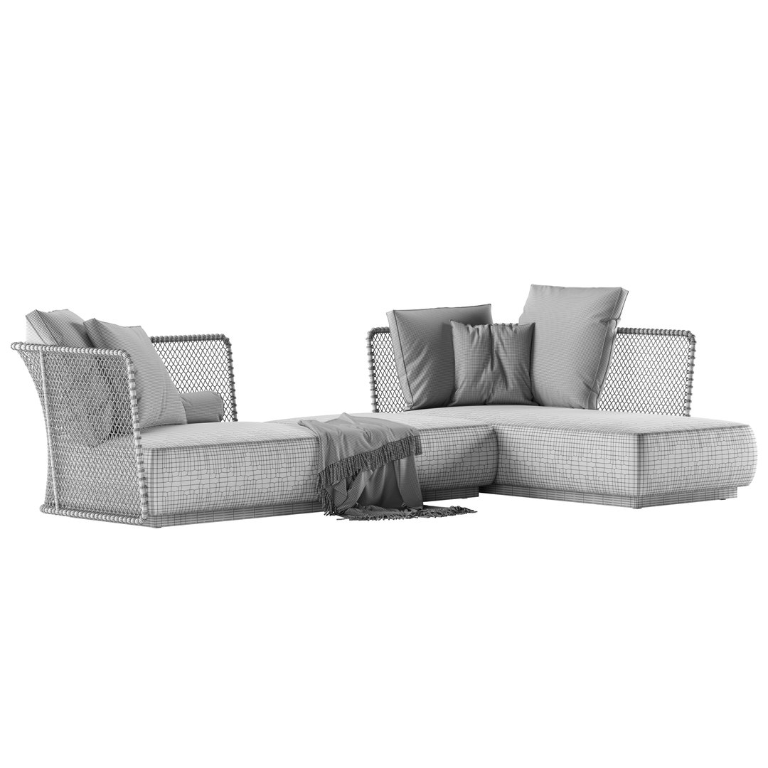 Flexform Oasis Sofa 1 3D Model - TurboSquid 2285363