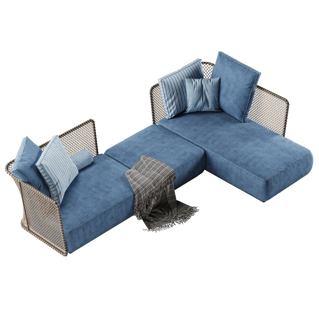 Flexform Oasis Sofa 1 3D Model - TurboSquid 2285363