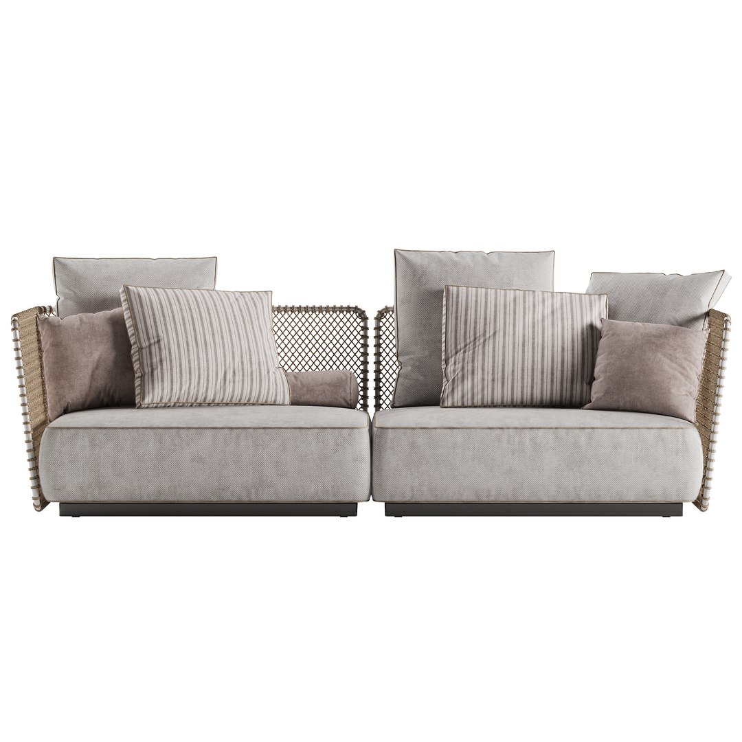Flexform Oasis Sofa 1 3D Model - TurboSquid 2285363