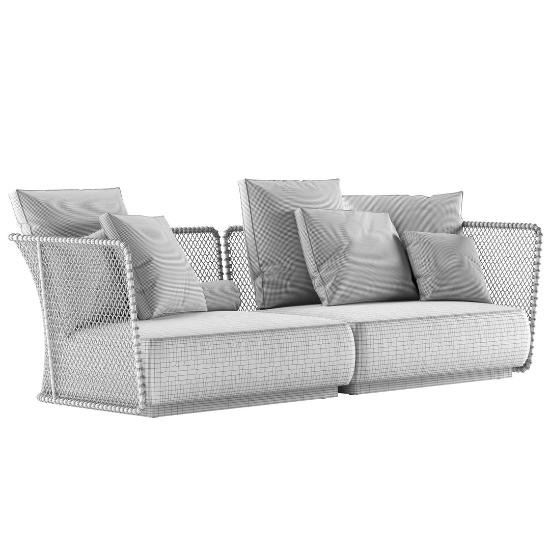 Flexform Oasis Sofa 1 3D Model - TurboSquid 2285363