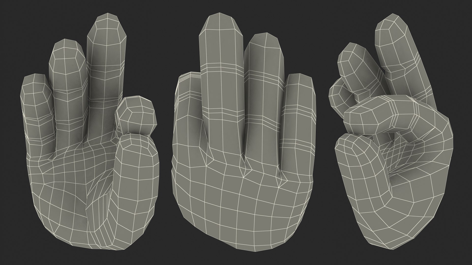 3D model ok hand emoji - TurboSquid 1550659