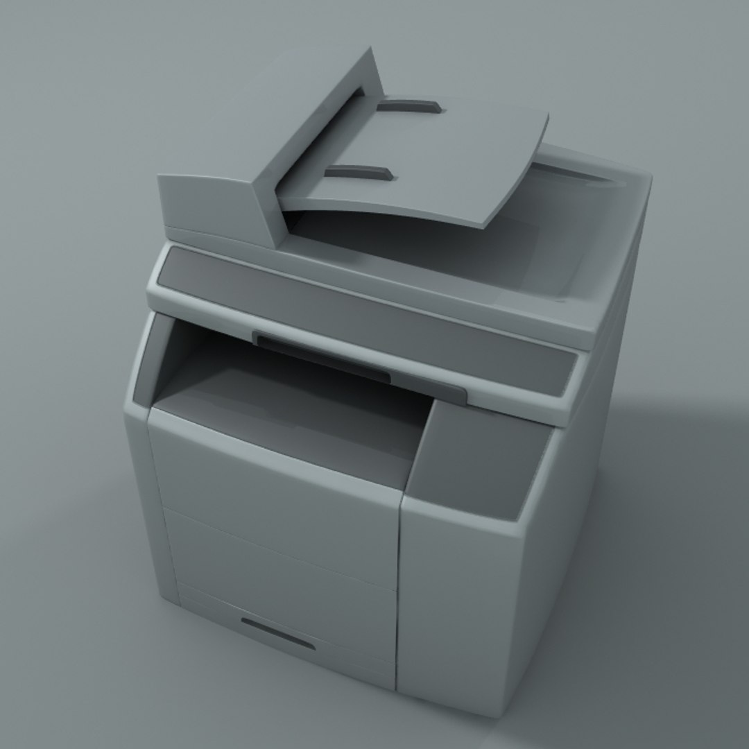 Hp Printer 3d Model
