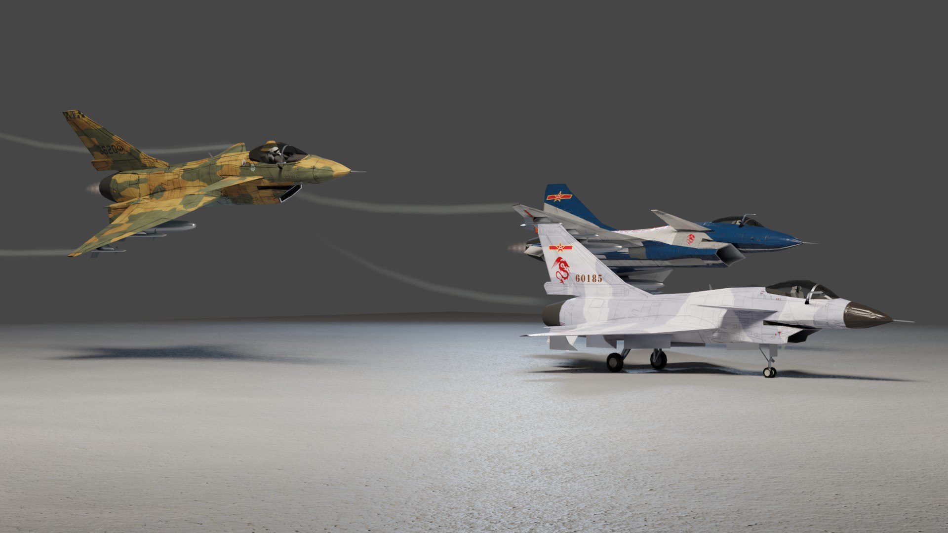 3D Chengdu J-10 Vigorous Dragon Lowpoly Jet Fighter - TurboSquid 1872495